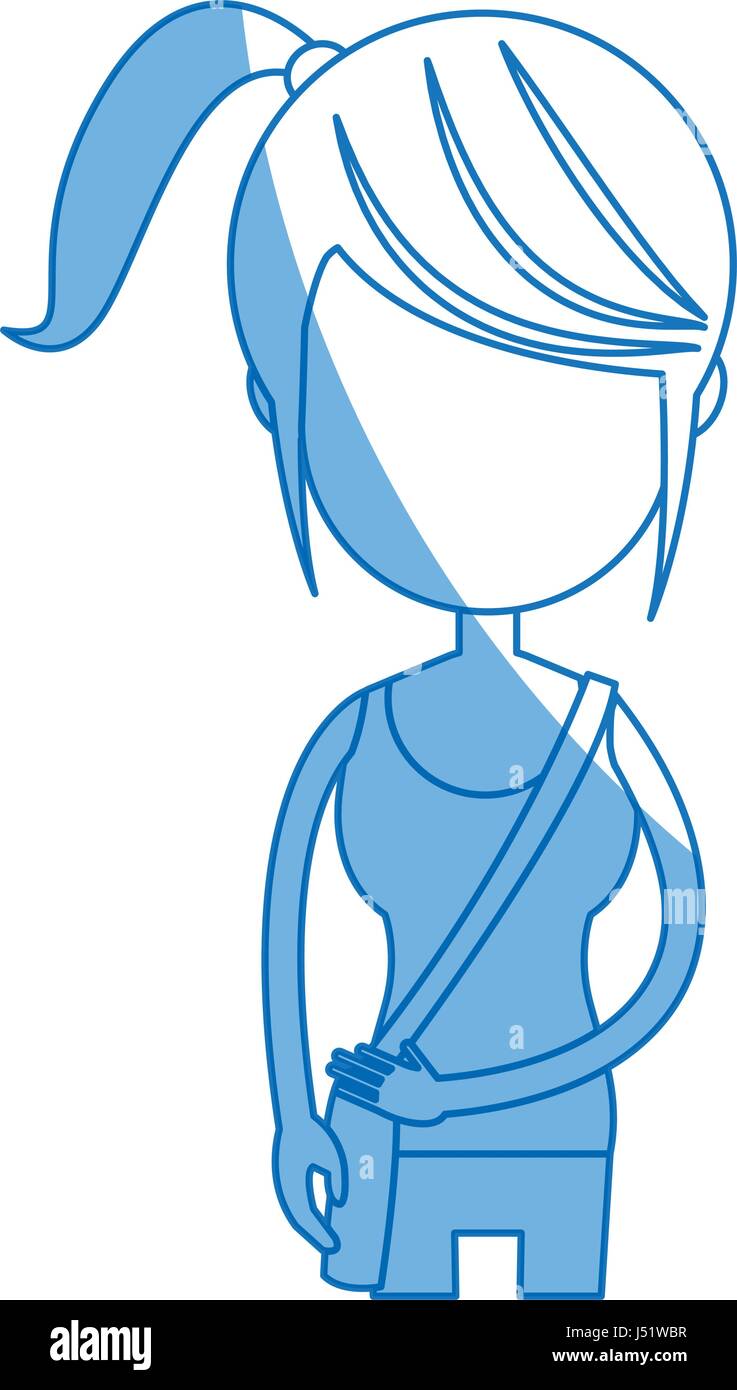 character girl student people line Stock Vector Image & Art - Alamy