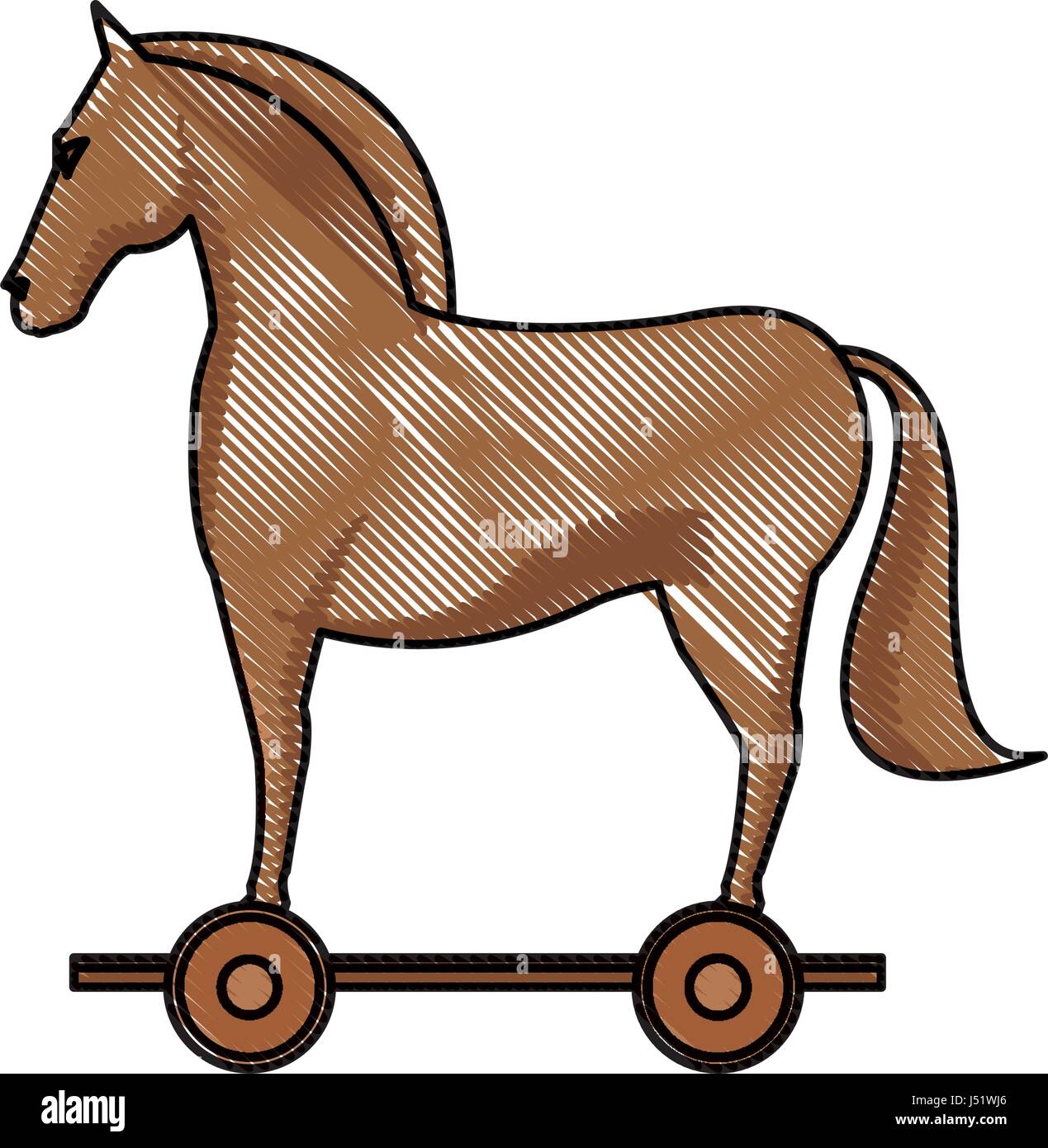 Trojan horse virus Stock Vector Images - Alamy