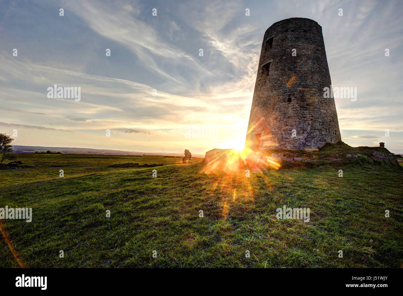 Cleadon Mill, South Tyneside Stock Photo - Alamy