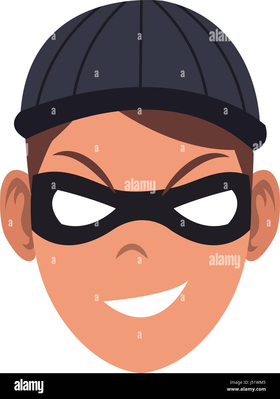 Hacker face Stock Vector Images - Alamy