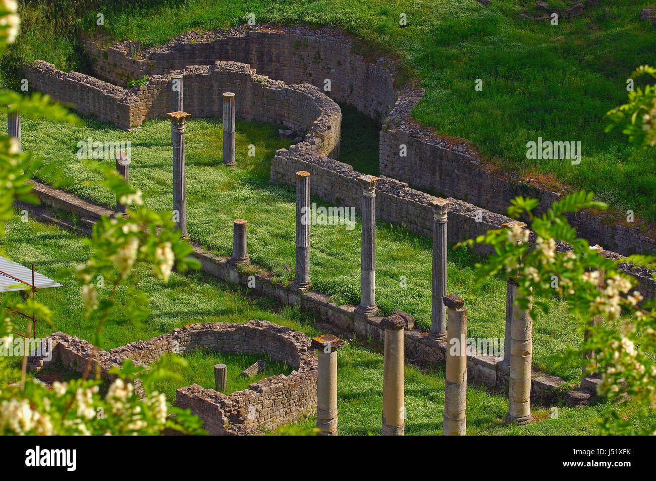 Volterra, Roman theatre, Tuscany, Italy, Europe Stock Photo - Alamy