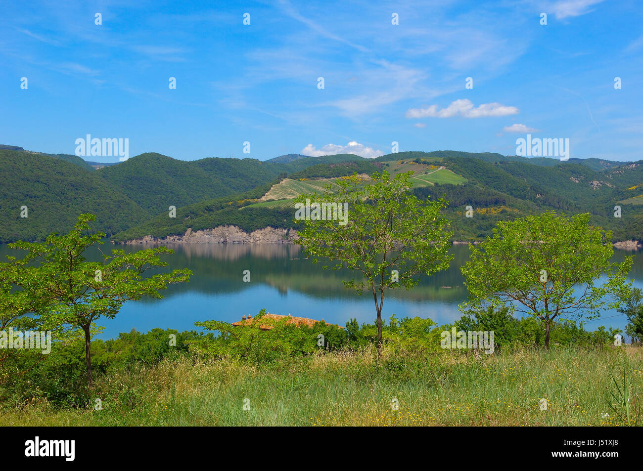 Corbara lake. Lago di Corbara. Tiber Valley. Todi. Umbria. Italy ...