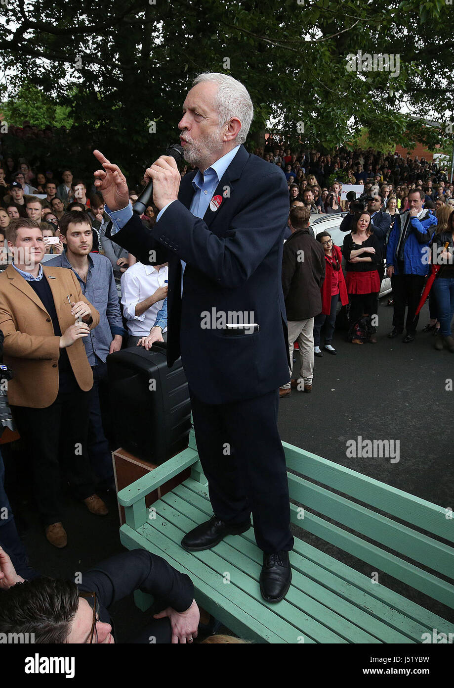 Labour Party Leader Jeremy Corbyn making a speech at Brudenell Social ...