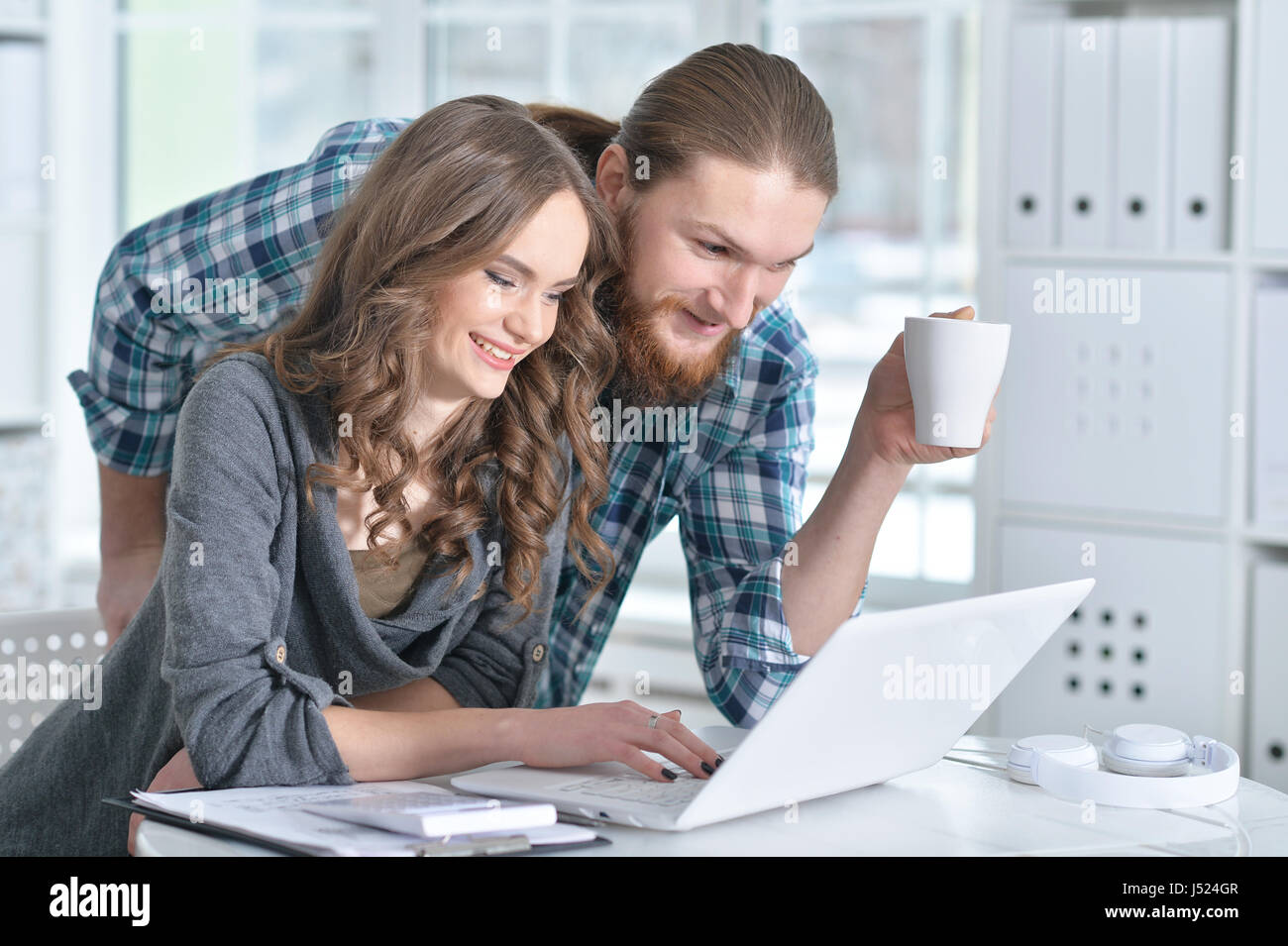 Married couple plans their budget Stock Photo - Alamy