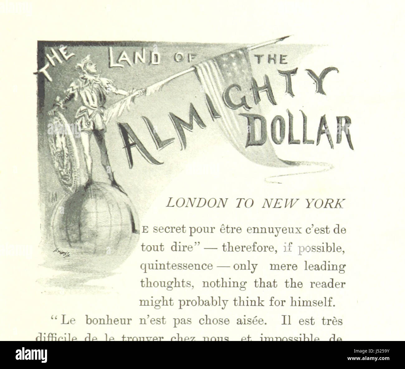 The Land of the Almighty Dollar ... The illustrations by I. Montagu Stock Photo - Alamy