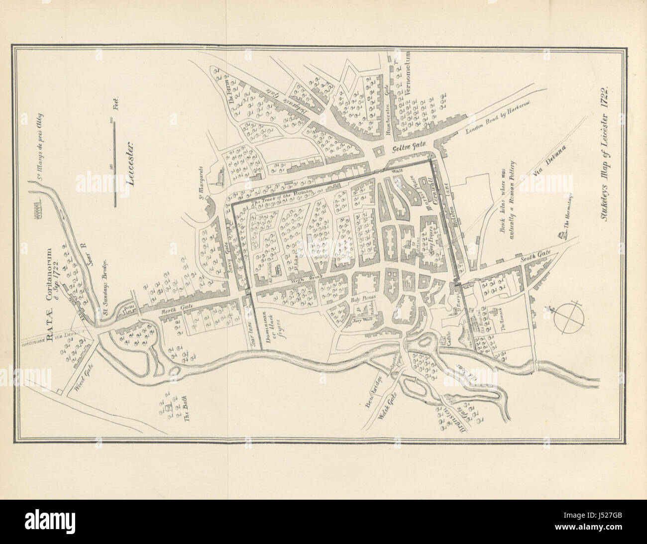 This image, taken from 'Glimpses of Ancient Leicester,' illustrates a ...