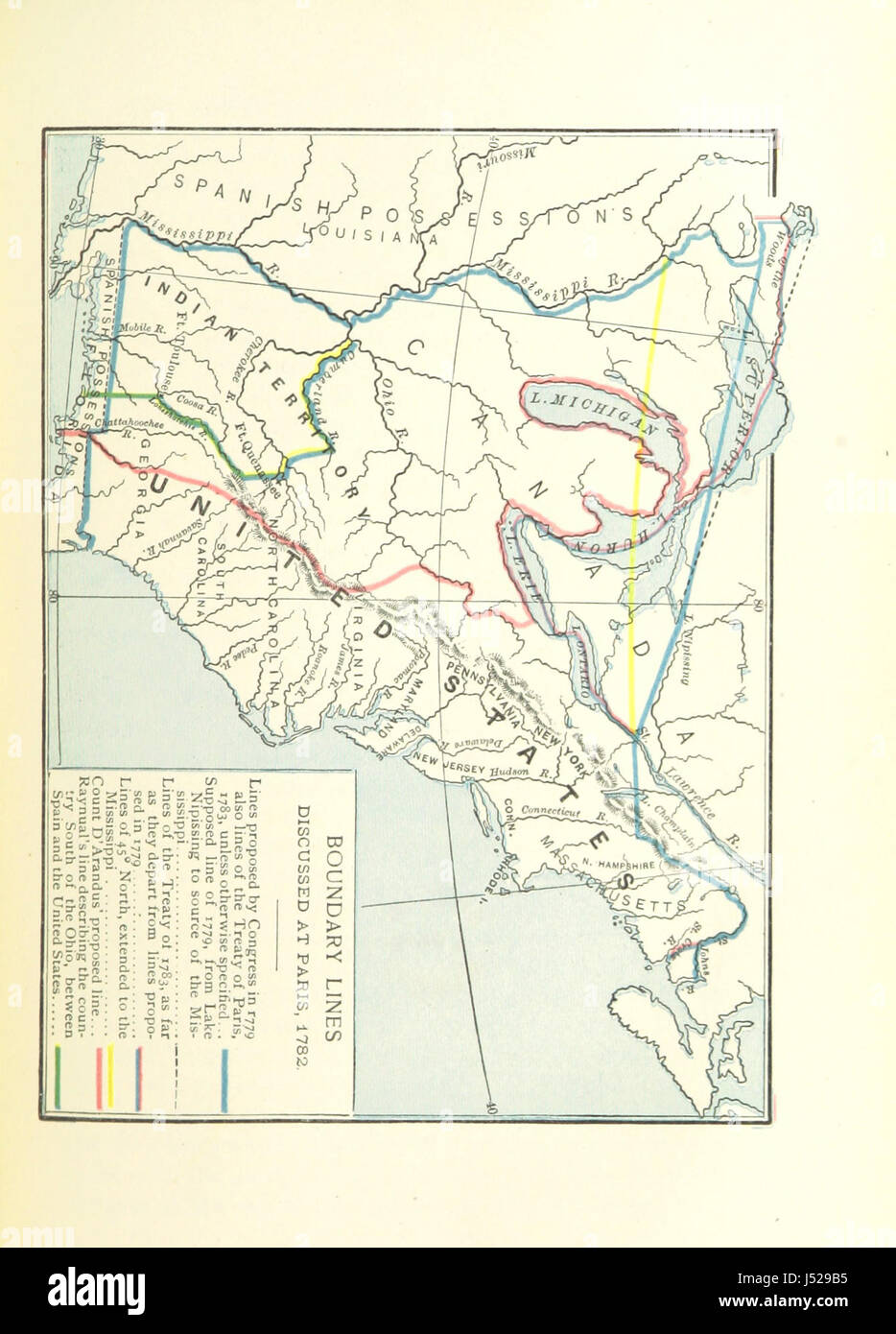 Early colonies map hi-res stock photography and images - Alamy