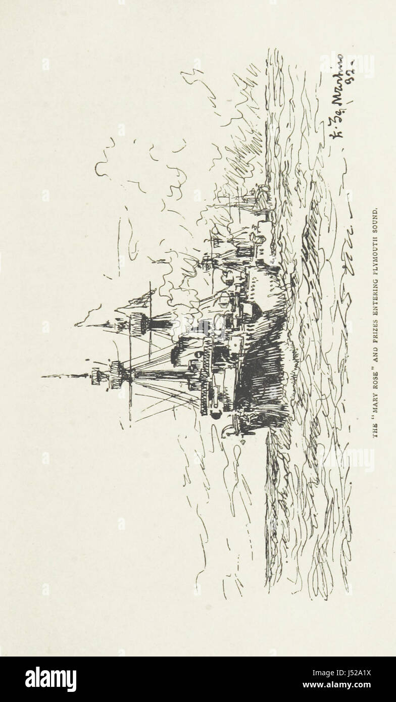 This image is from the book 'The Captain of the Mary Rose,' a fictional ...