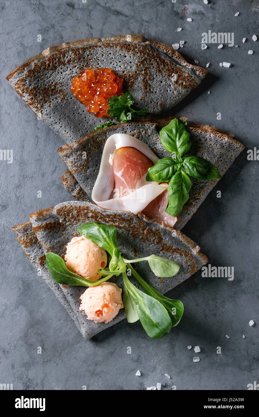 Savoury crepes hi-res stock photography and images - Alamy