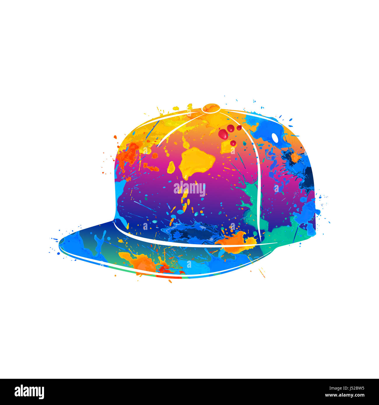 Watercolor cap hi-res stock photography and images - Alamy