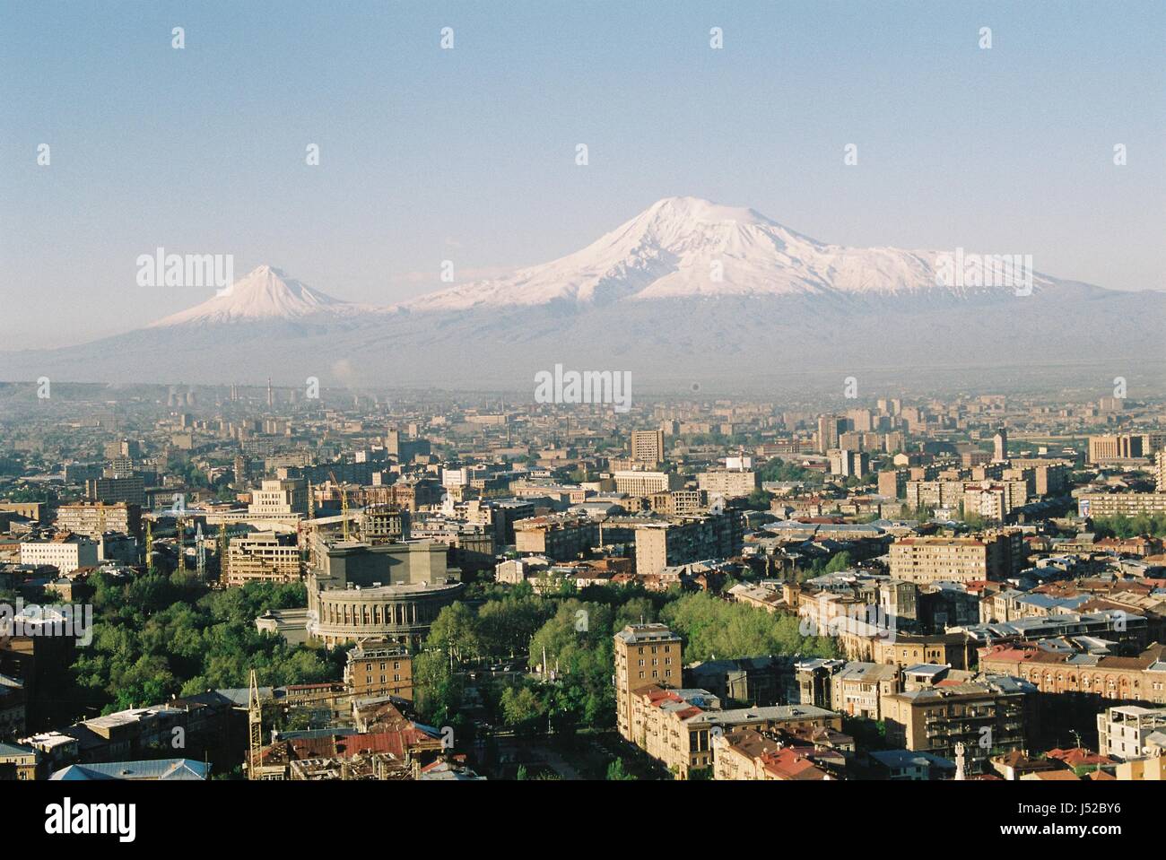 Mount Ararat and Yerevan city,Armenia Stock Photo - Alamy