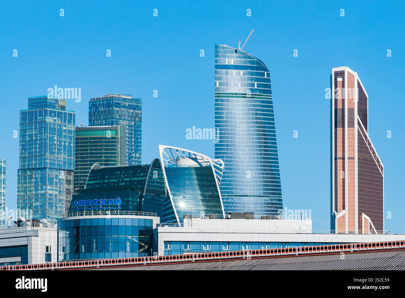 MOSCOW, RUSSIA - MAY 15, 2017: Skyscrapers of the newly built ...