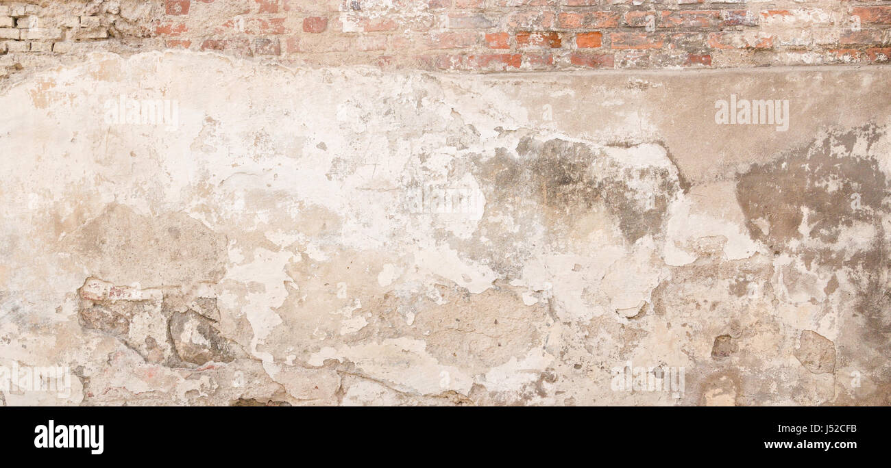 Old empty dirty plaster wall with cracked structure as background Stock ...