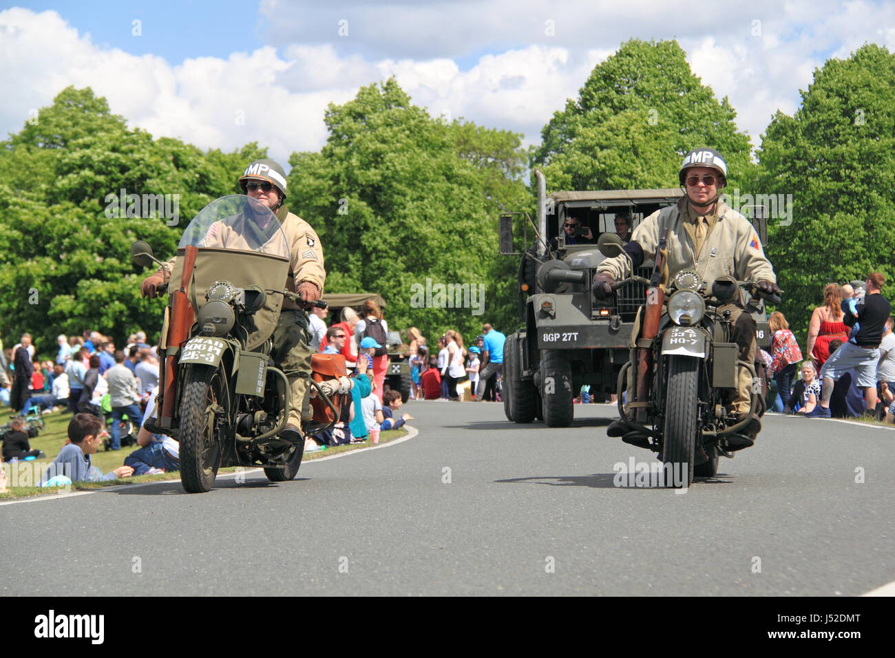 US Army Harley-Davidson WLA despatch motorcycles. Chestnut Sunday, 14th ...
