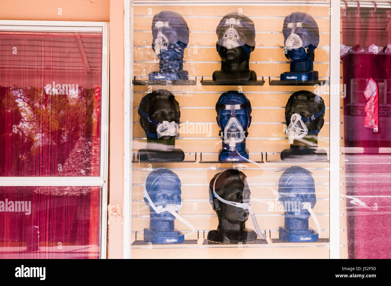 CPAP machines displayed in a shop window Stock Photo - Alamy