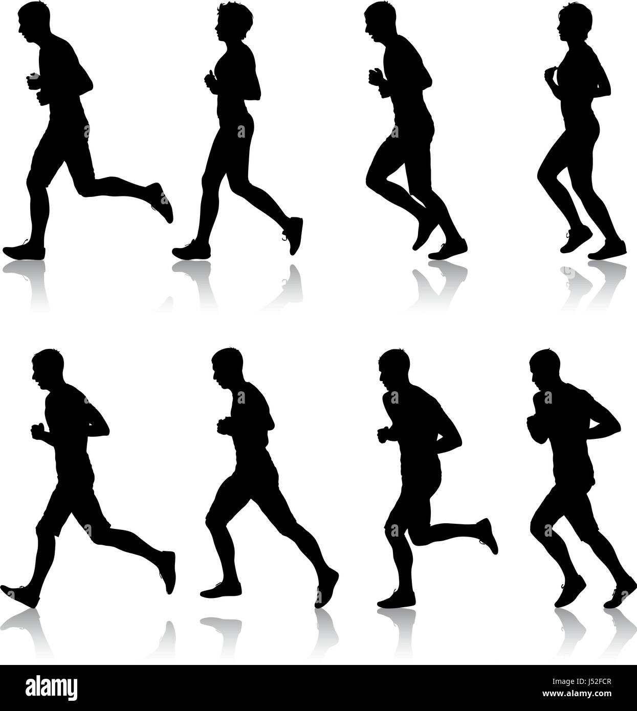 Professional male runner Stock Vector Images - Alamy