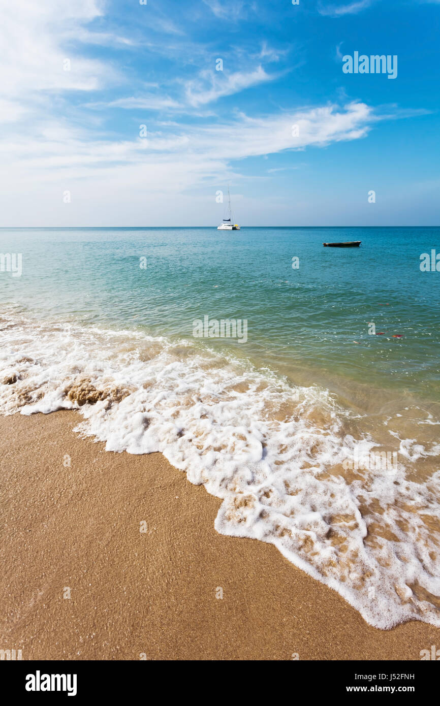 Beautiful tropical sea and beach. Nature background Stock Photo - Alamy