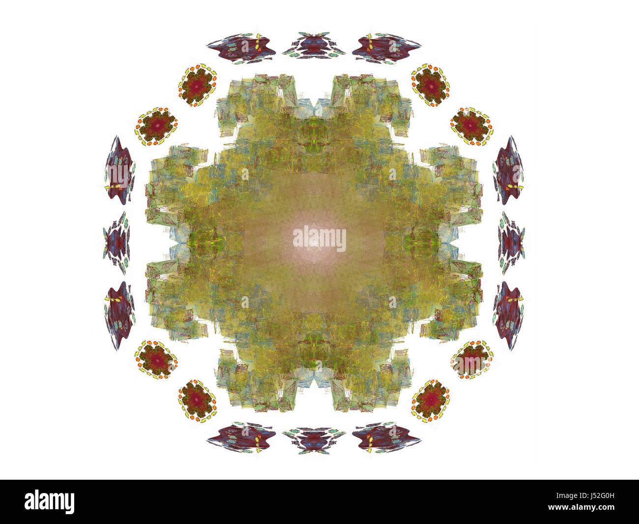 Computer generated fractal flower Cut Out Stock Images & Pictures - Alamy