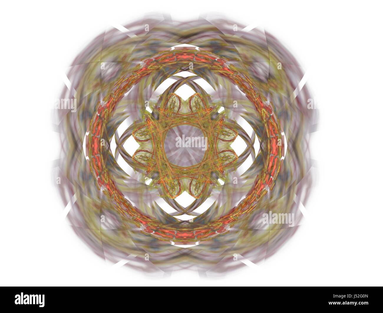 Computer generated fractal flower Cut Out Stock Images & Pictures - Alamy