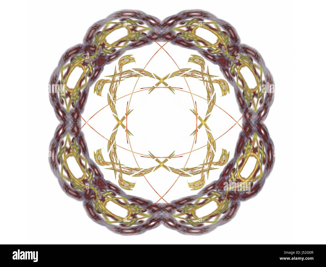 Computer generated fractal flower Cut Out Stock Images & Pictures - Alamy