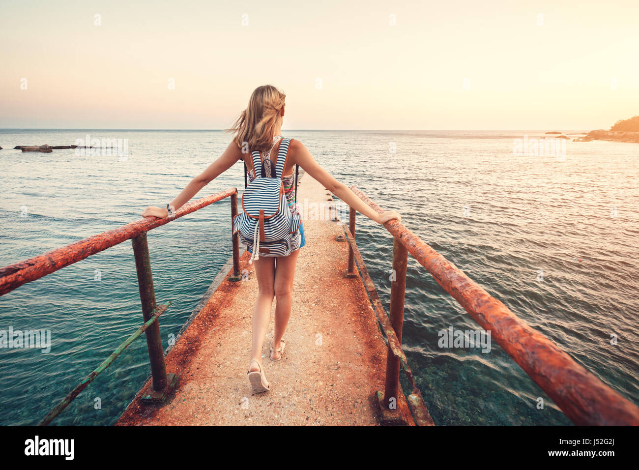 Woman summer walking hi-res stock photography and images - Alamy