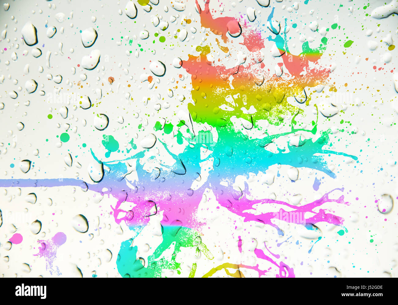 abstract multi color background from water color with drop water Stock ...