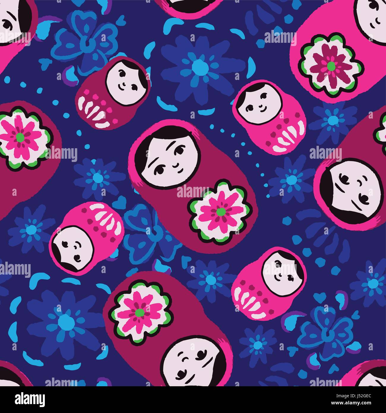 matryoshka vector, russian doll vector illustration Stock Vector Image ...