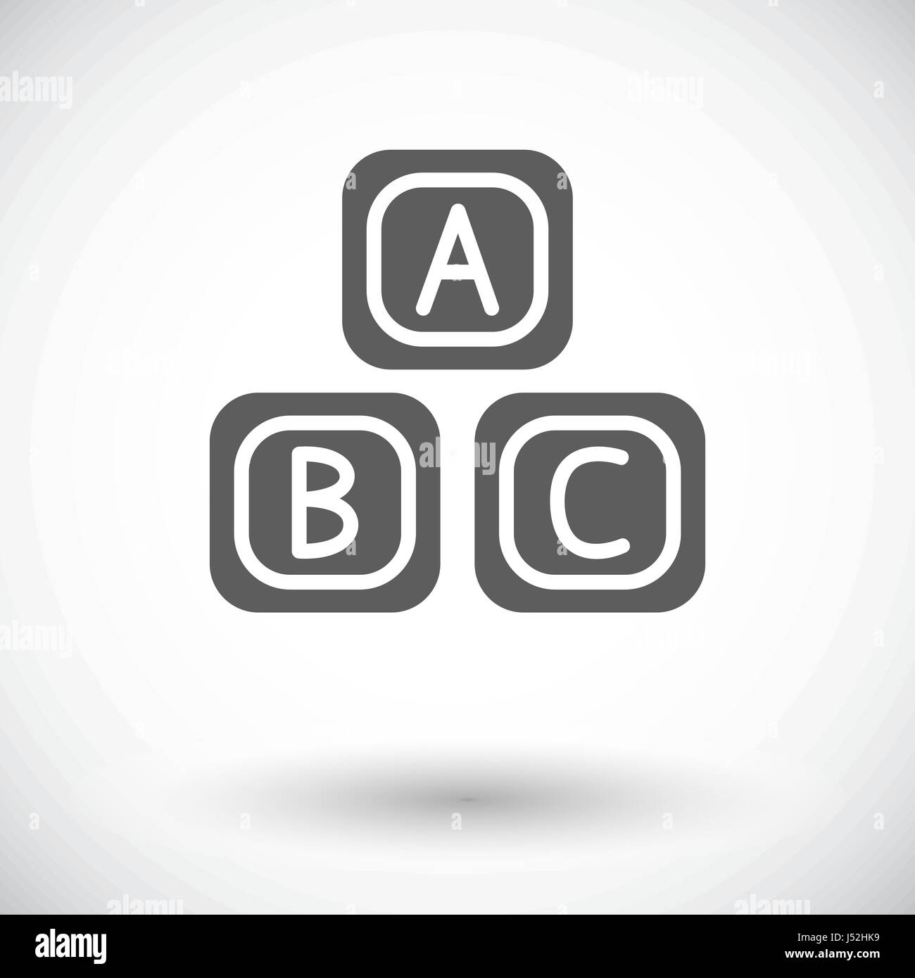 Alphabet wooden blocks Stock Vector Images - Alamy