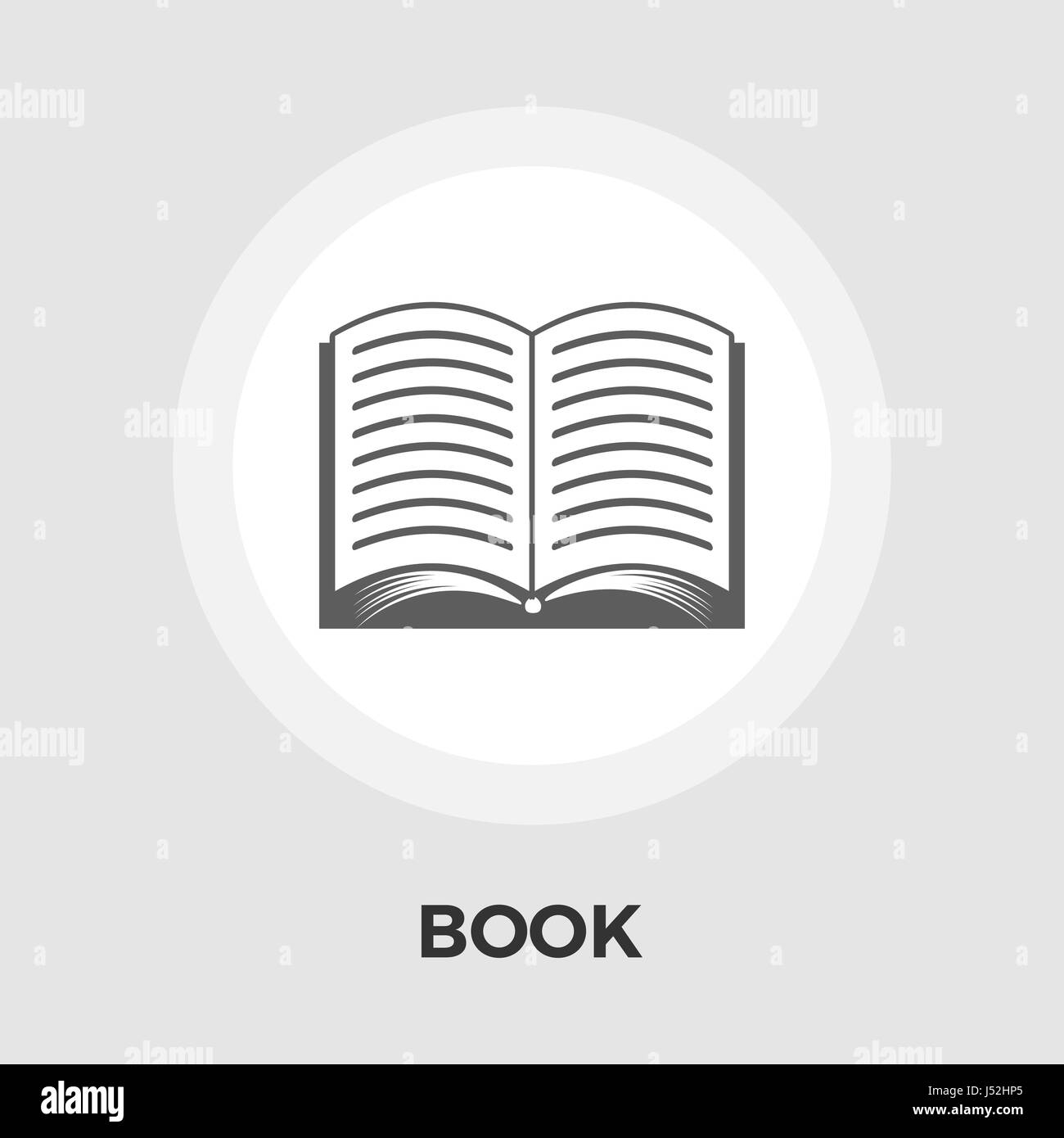Book Flat Icon Stock Vector Image & Art - Alamy