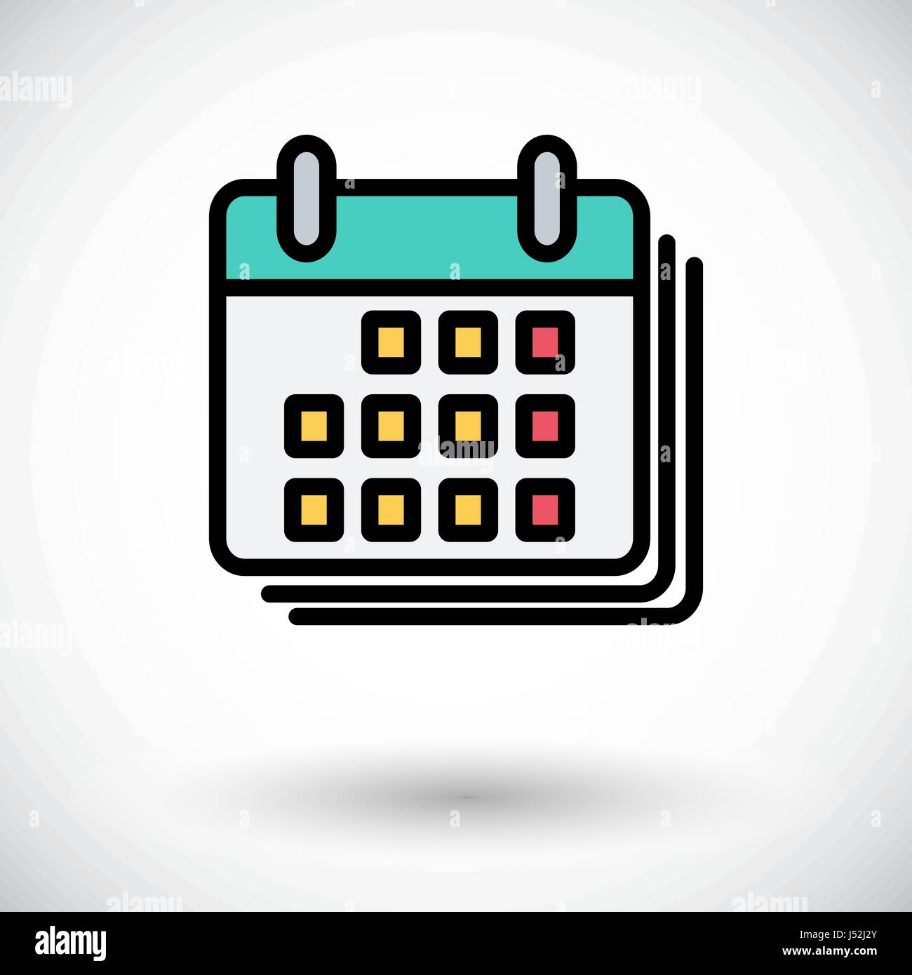 Calendar icon pattern february Stock Vector Images - Alamy