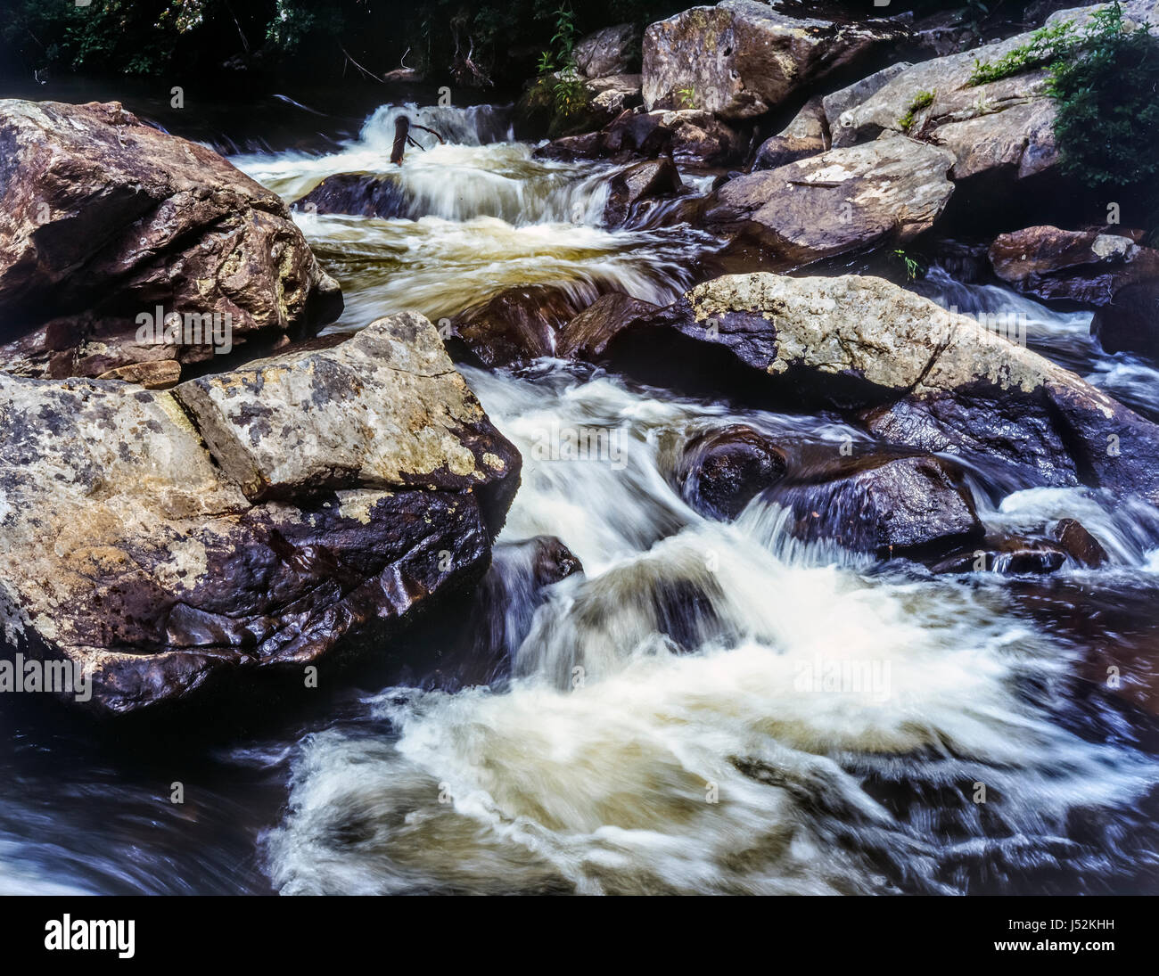 White Mountains, New Hampshire swift river Stock Photo - Alamy
