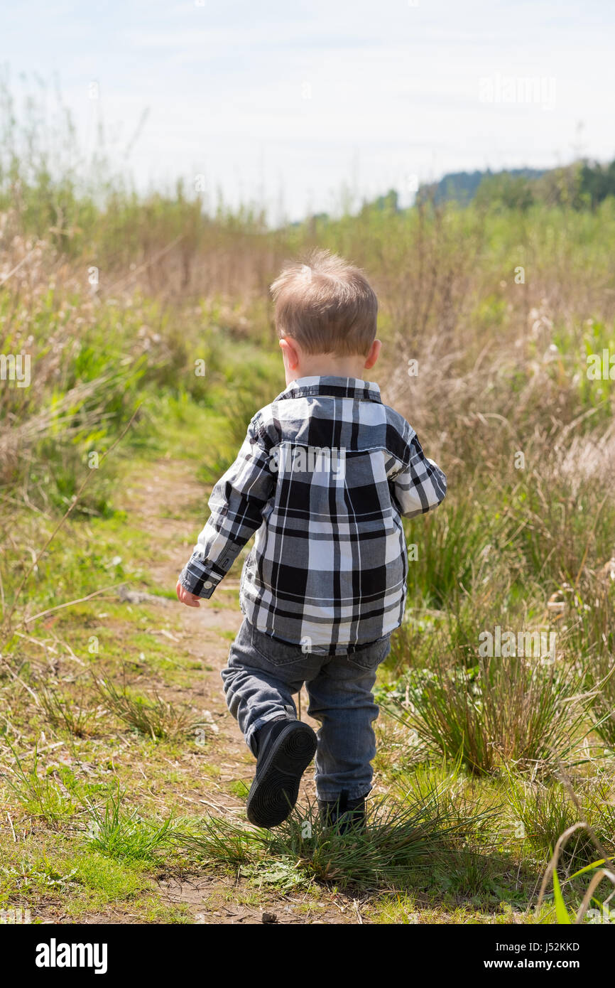 Lifestyle Portrait Young Boy Outdoors Stock Photo - Alamy