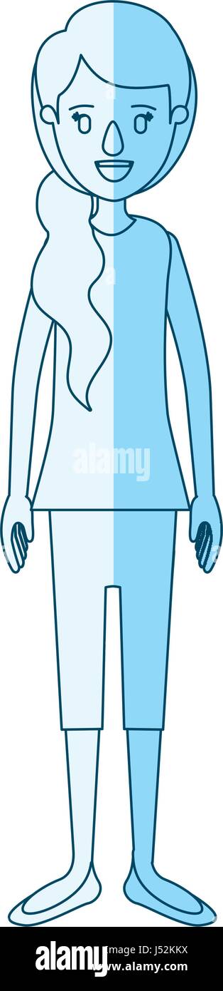 Silhouette Cartoon Full Body Woman High Resolution Stock Photography ...