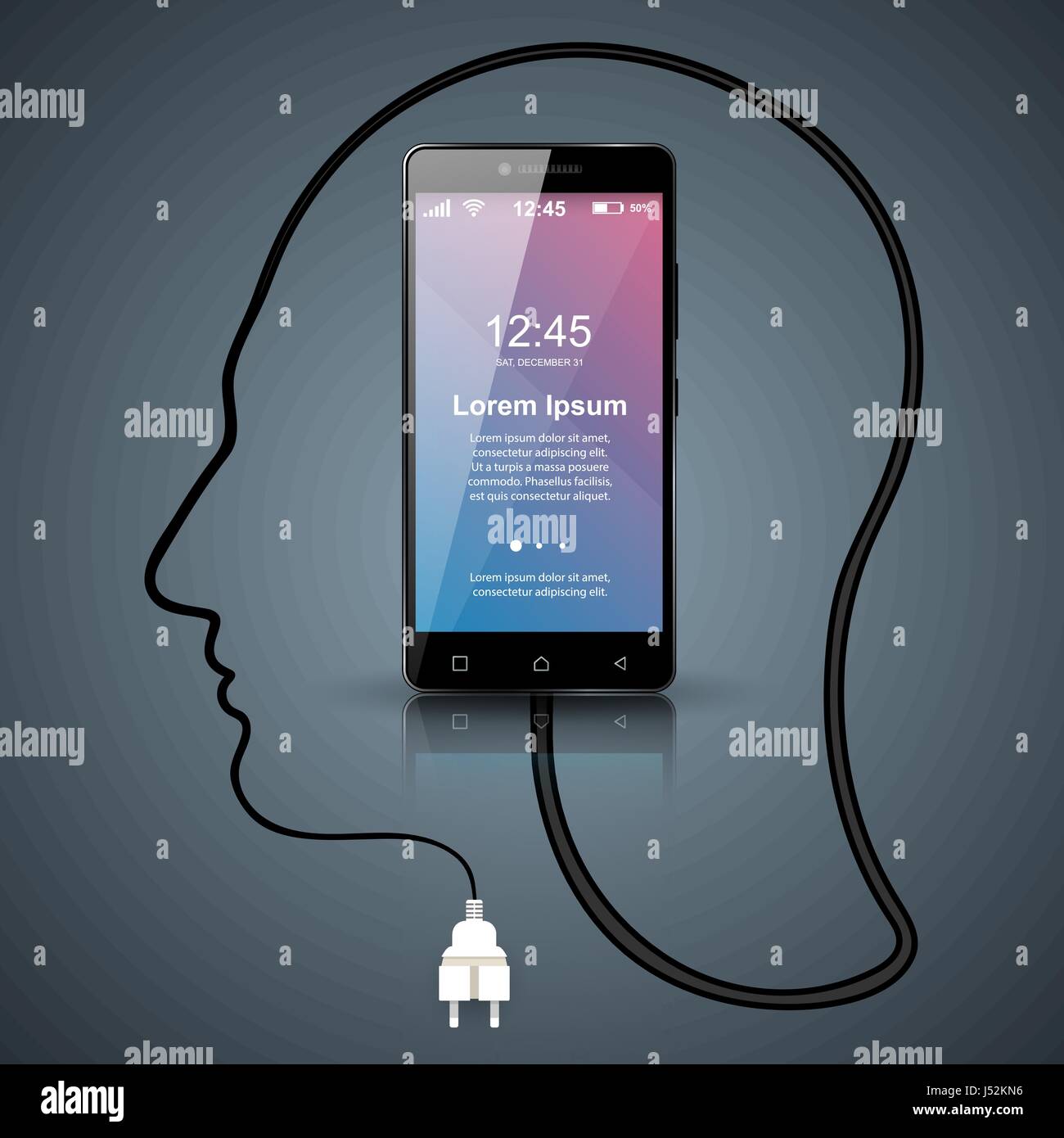 3D infographic. Smartphone icon Stock Vector Image & Art - Alamy