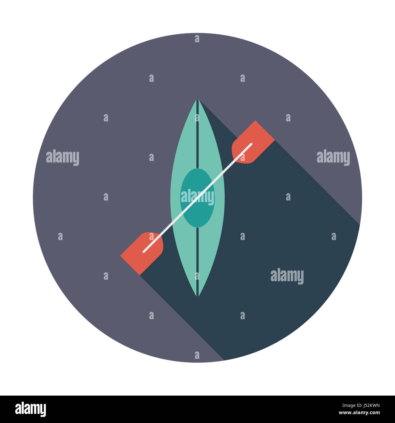 Canoe. Flat vector icon for mobile and web applications. Vector ...