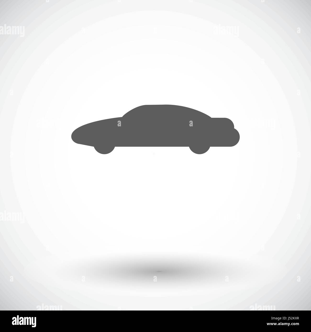 Car. Single flat icon on white background. Vector illustration Stock ...
