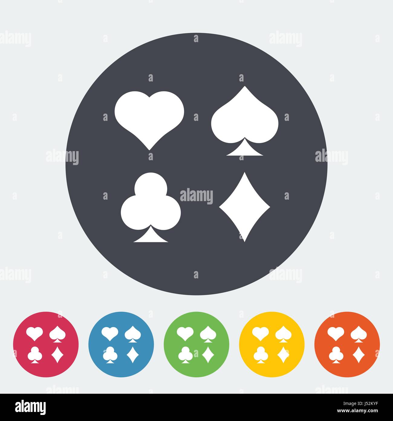 Card suits clip art hi-res stock photography and images - Alamy