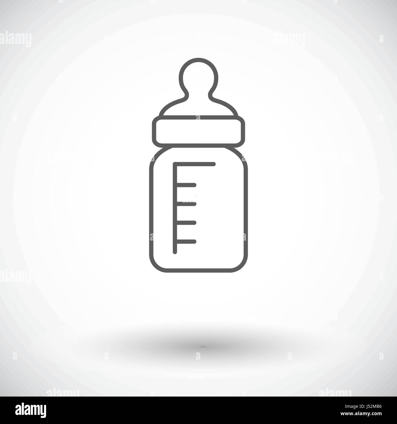 Feeding bottle icon. Thin line flat vector related icon for web and ...