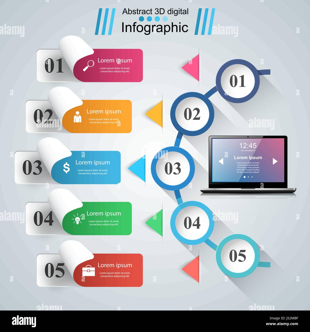 Notebook infographic icon with white reflect Stock Vector Image & Art ...