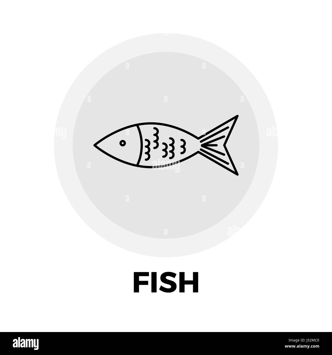 Fish Icon Vector. Fish Icon Flat. Fish Icon Image. Fish Icon Object ...