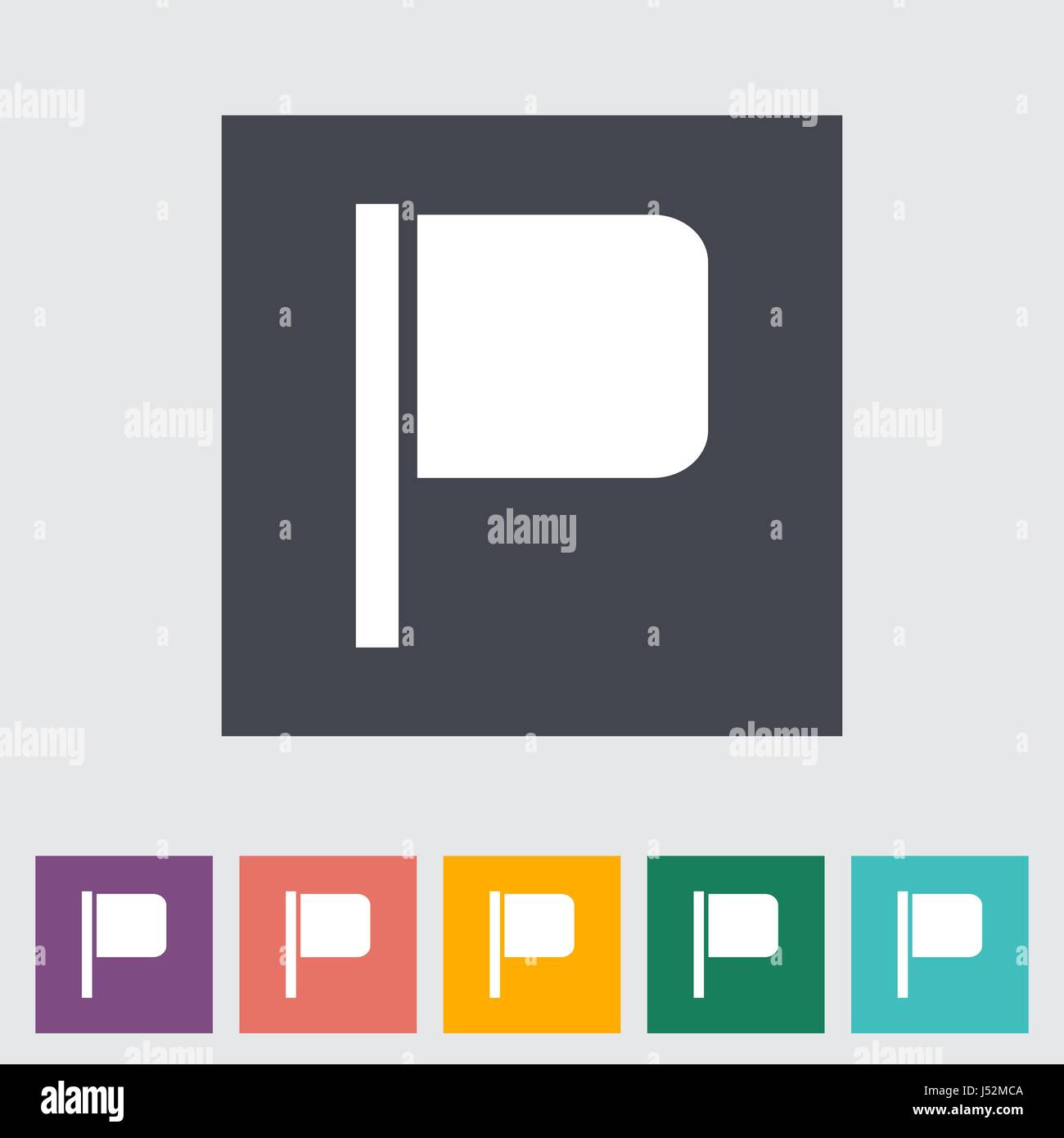 Flag flat single icon. Vector illustration Stock Vector Image & Art - Alamy