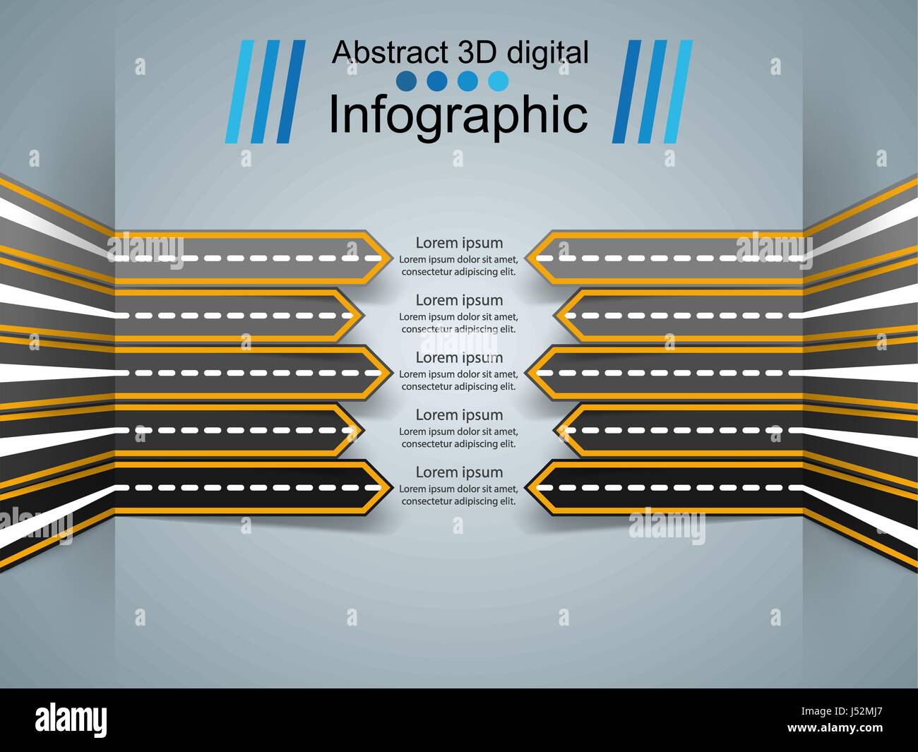 Road infographic design template and marketing icons Stock Vector Image ...