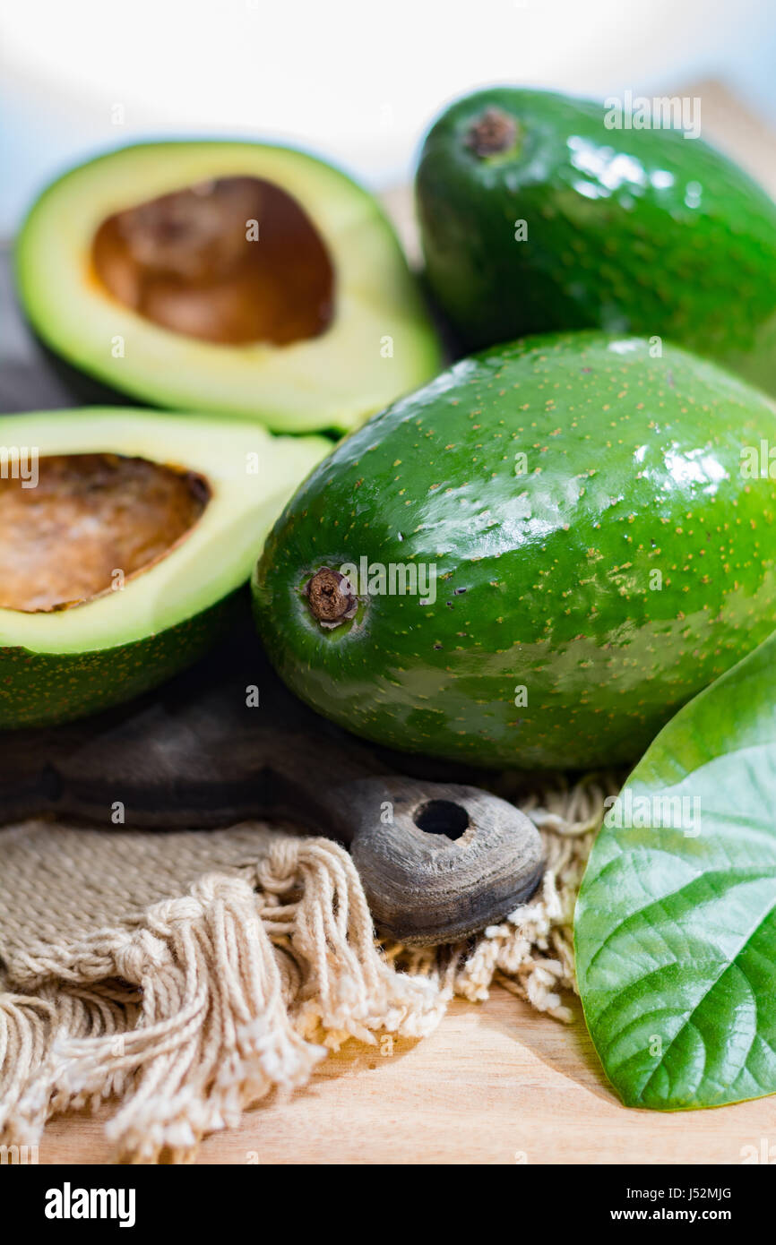 Green ripe avocado from organic avocado plantation Stock Photo - Alamy