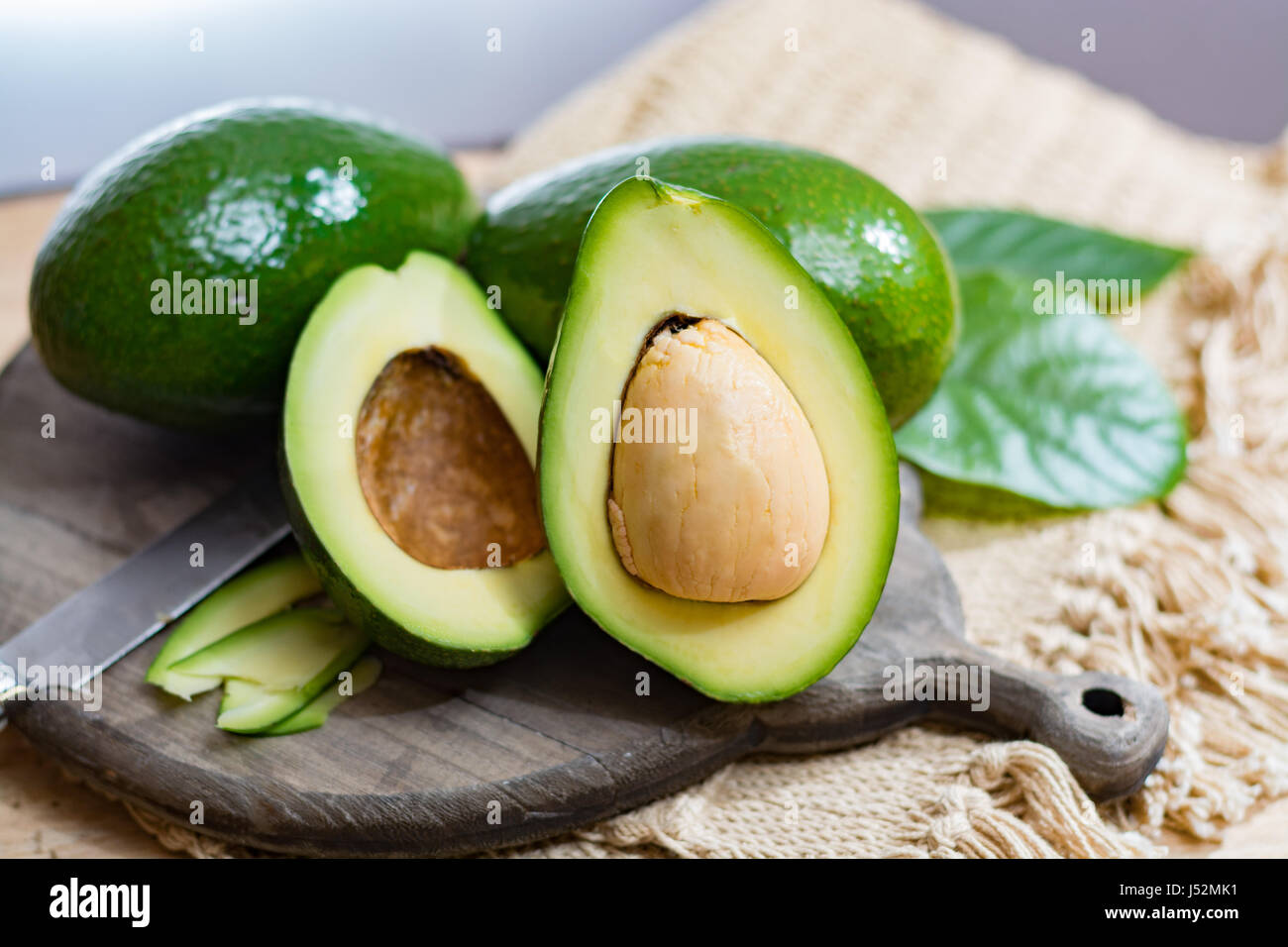 Green ripe avocado from organic avocado plantation Stock Photo - Alamy