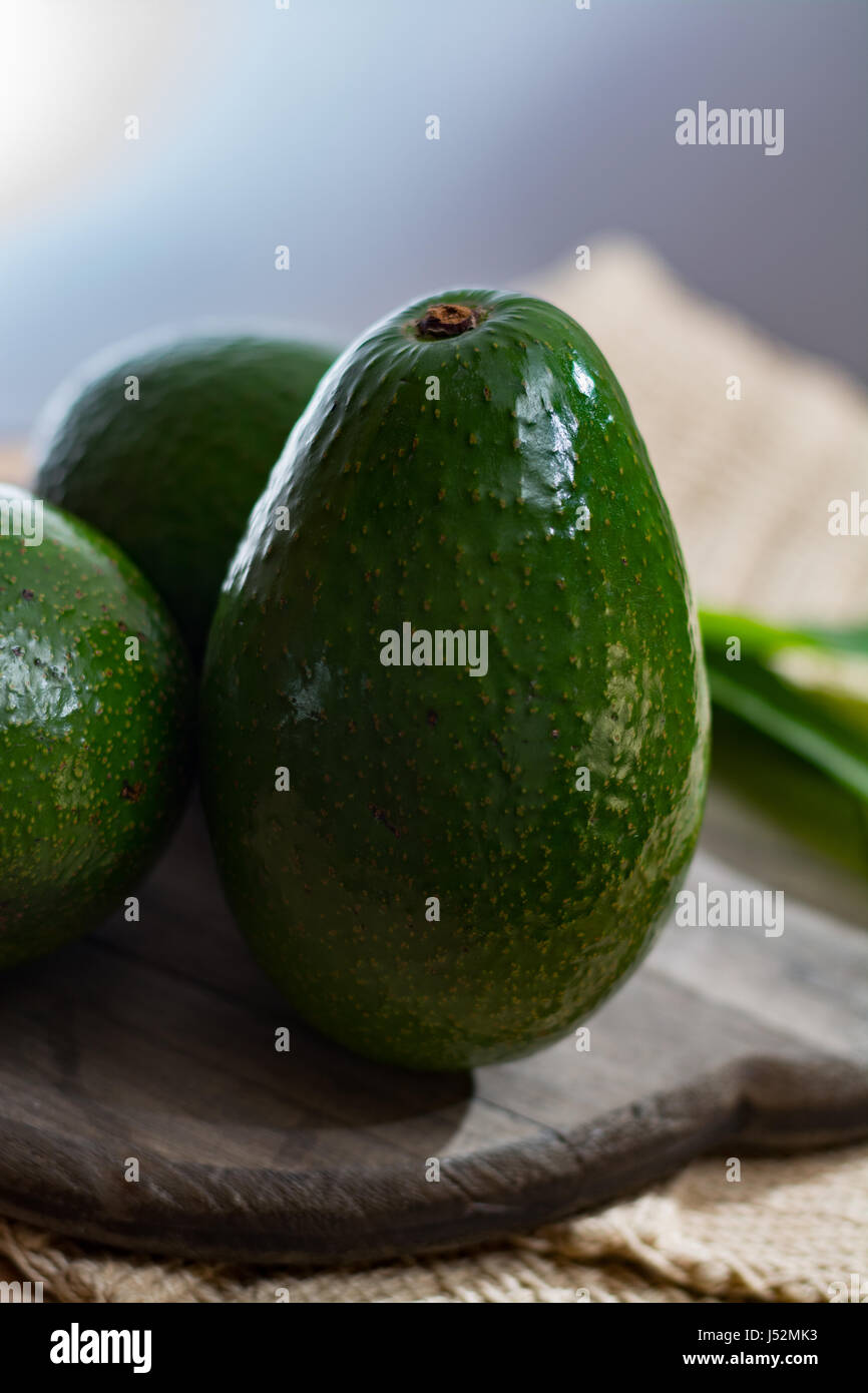 Green ripe avocado from organic avocado plantation Stock Photo - Alamy