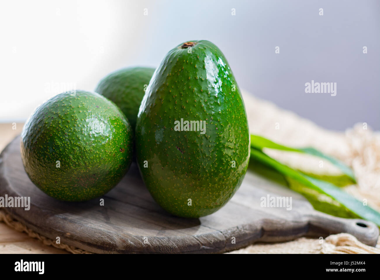 Green ripe avocado from organic avocado plantation Stock Photo - Alamy