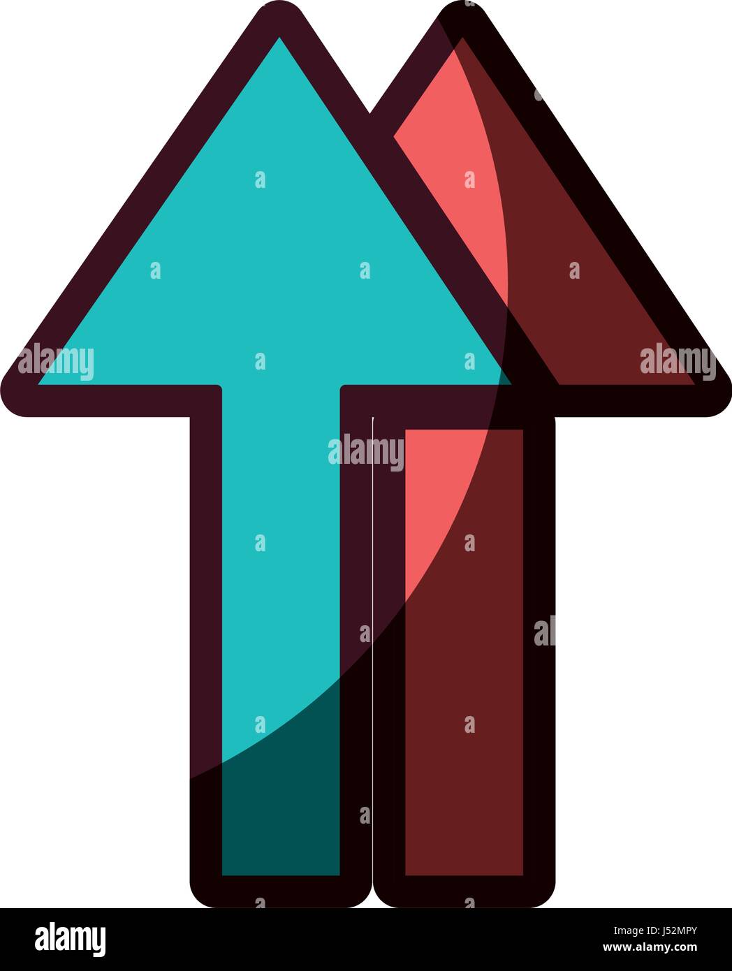 white background with symbol handling package stored right way up with ...