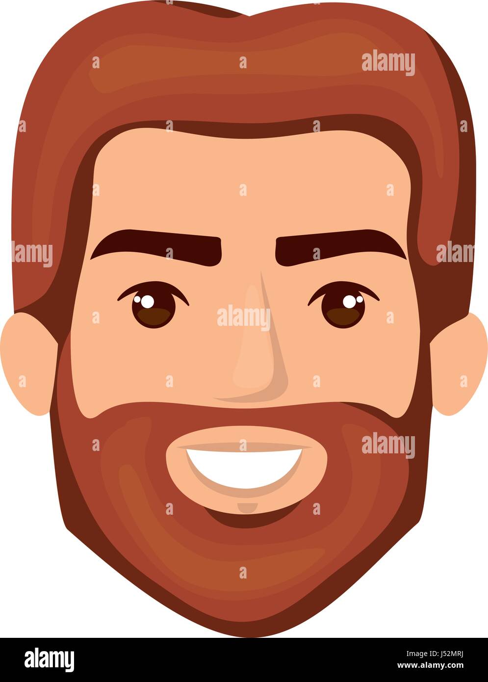 Red hair and beard Stock Vector Images - Alamy
