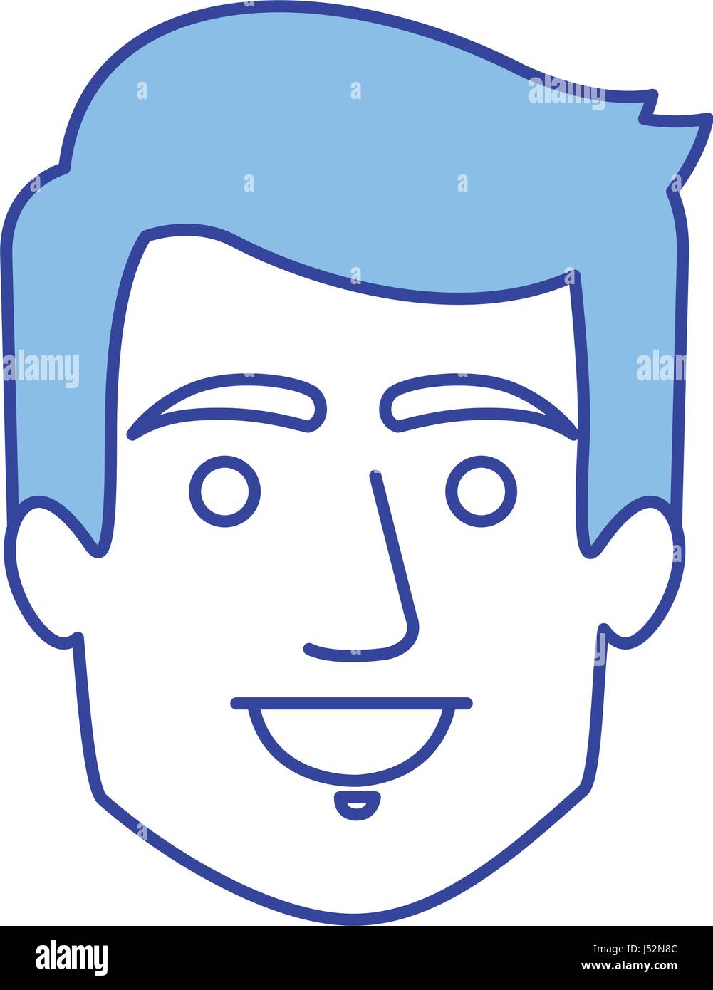 Man with short haircut Stock Vector Images - Alamy