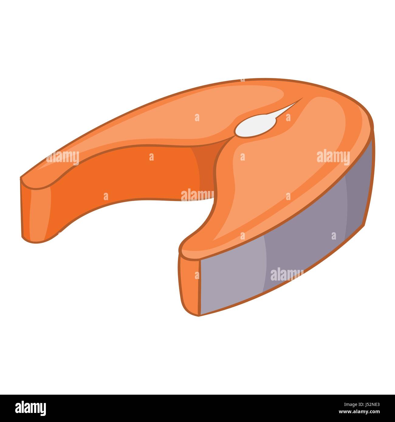 Salmon icon. Cartoon illustration of salmon vector icon for web Stock ...